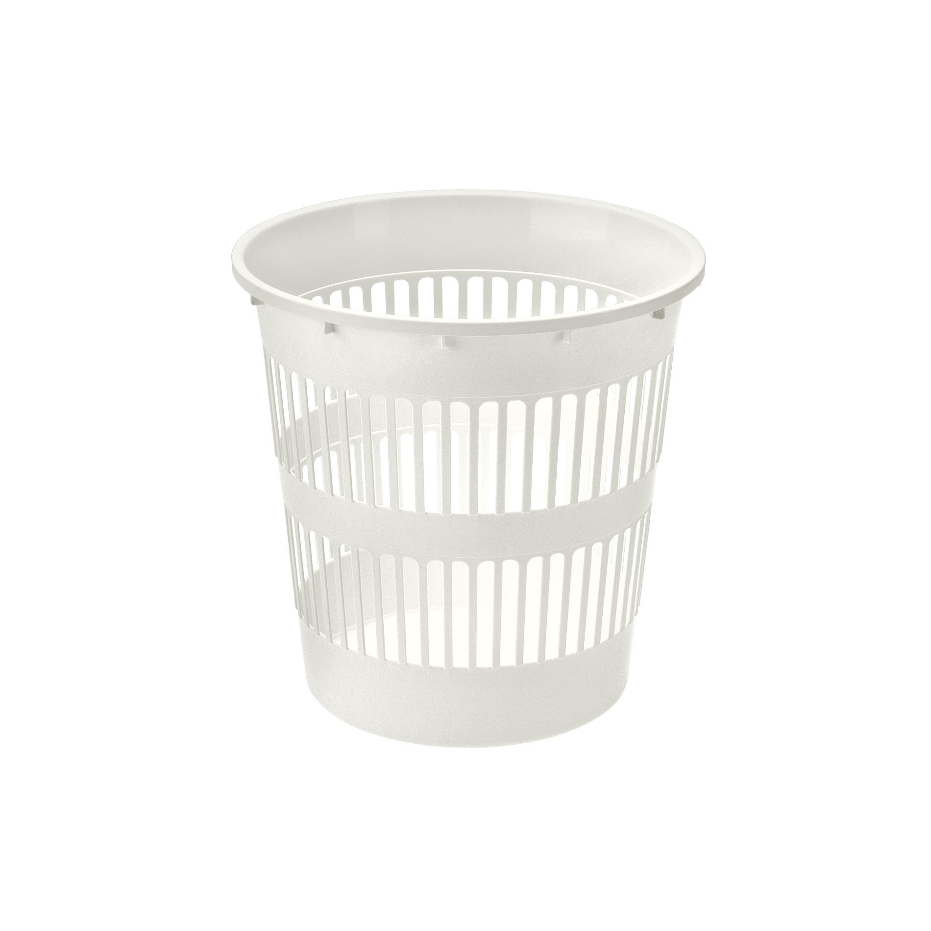 WASTE PAPER BASKET WHITE 12LT - Caterpac | Gibraltar Catering Supplies